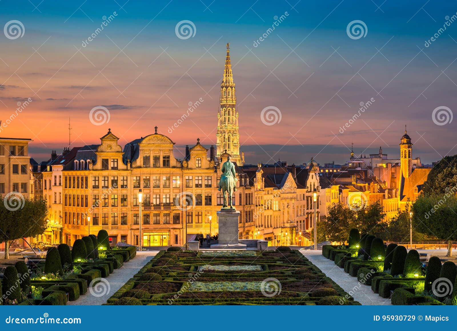 Skyline of Brussels, Belgium Stock Image - Image of skyline, bruxelles ...