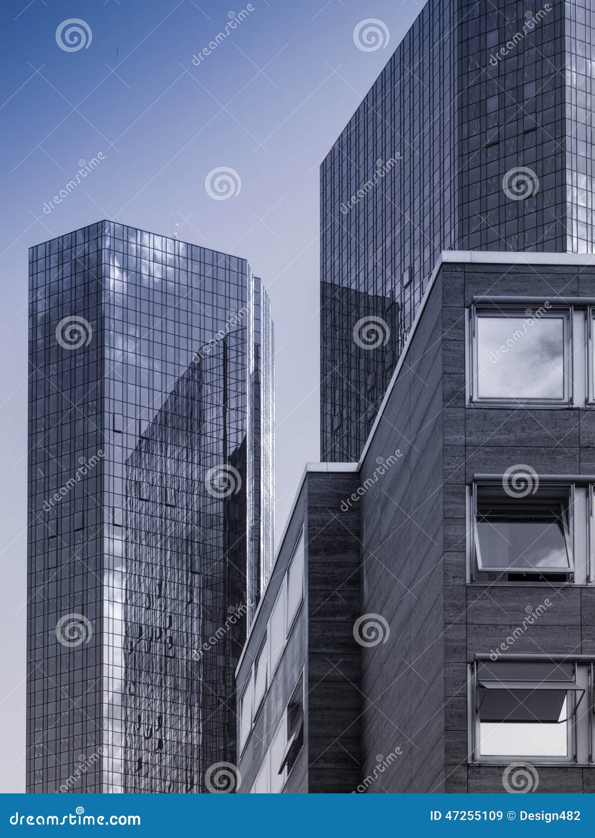Skyline of Business Buildings in Frankfurt, Germany Stock Image - Image ...