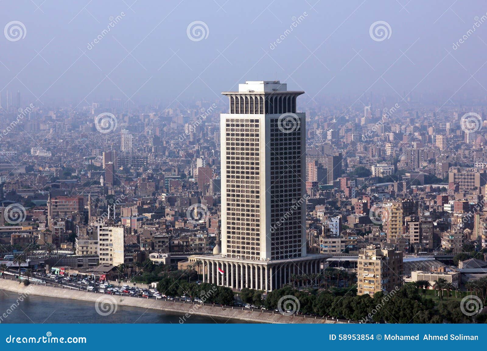 Skyline of egypt cairo editorial stock image. Image of african - 58953854
