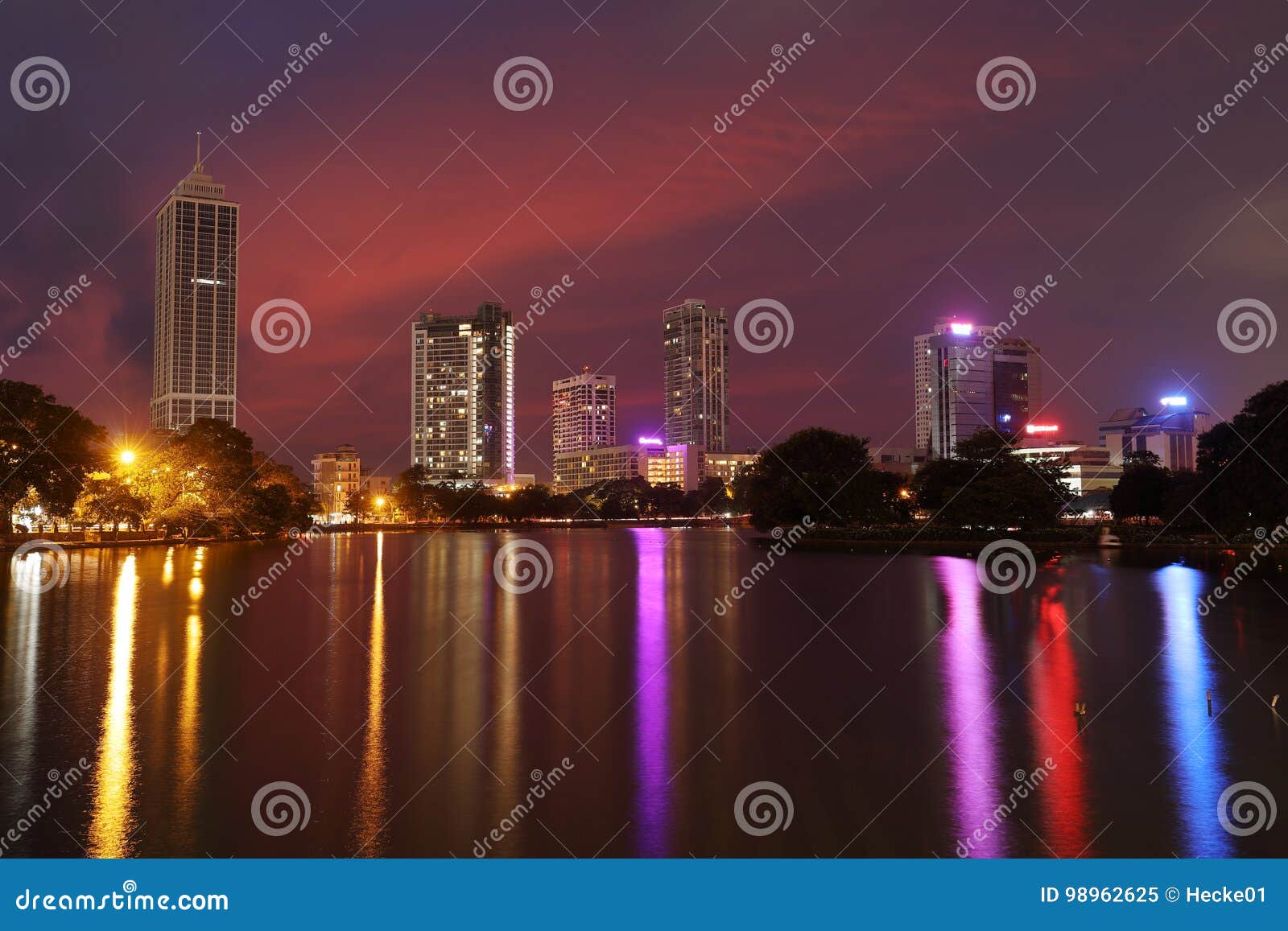 Colombo Skyline At Night