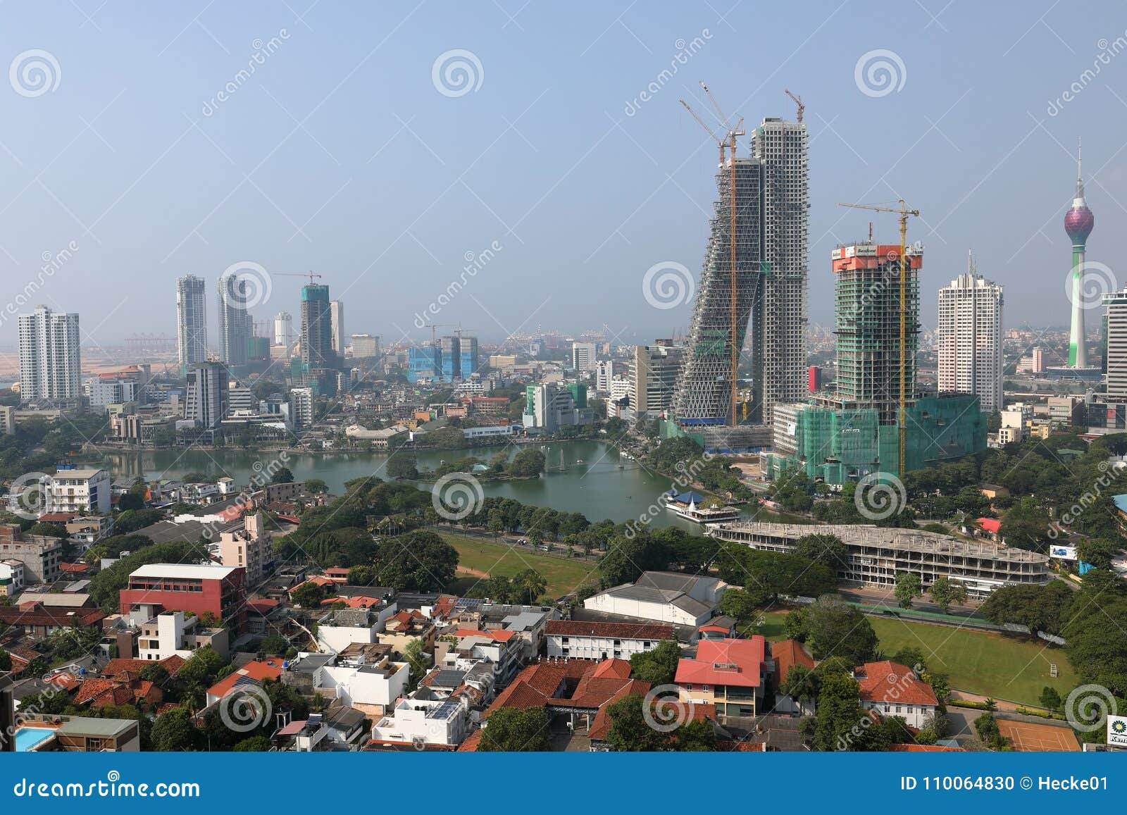 Skyline of Colombo editorial image. Image of skyscrapers - 110064830
