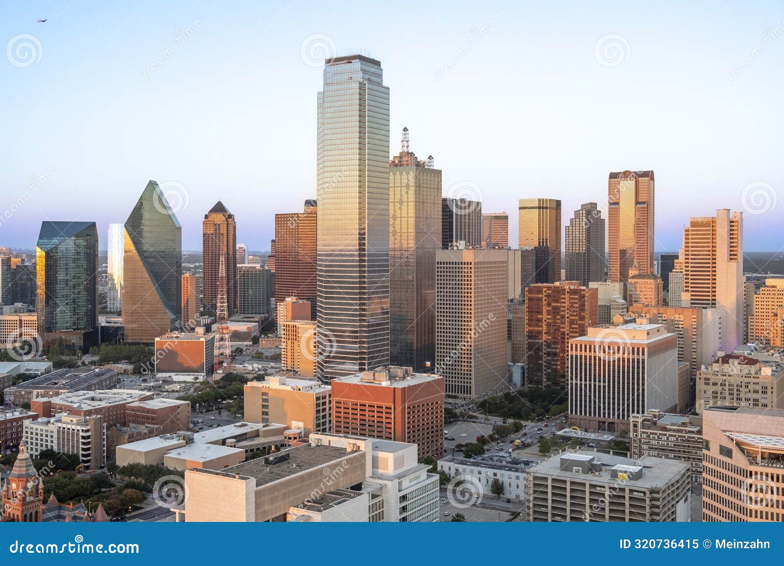 Skyline of Dallas in Sunset Stock Image - Image of xcity, texas: 320736415