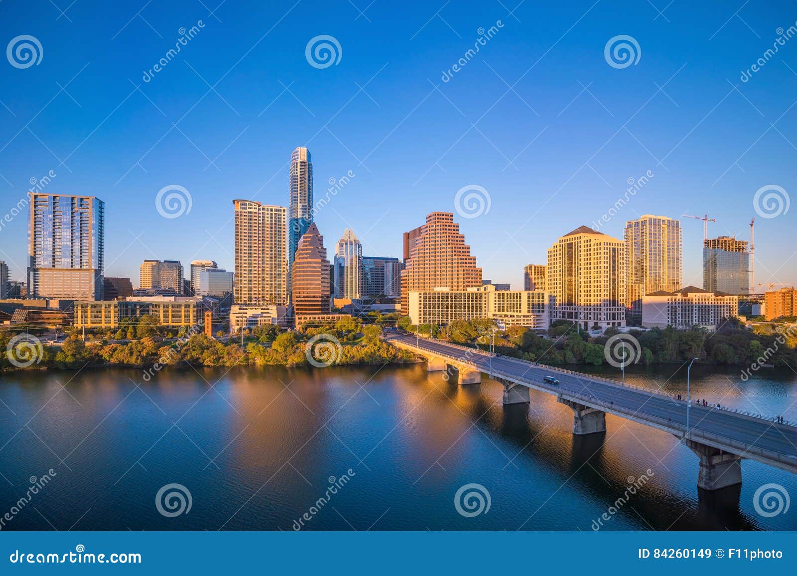 Skyline Do Centro De Austin, Texas Imagem de Stock - Imagem de torre ...