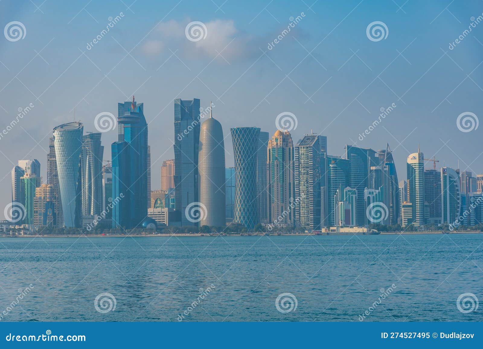 Skyline of Doha - the Capital of Qatar Stock Image - Image of qatar ...