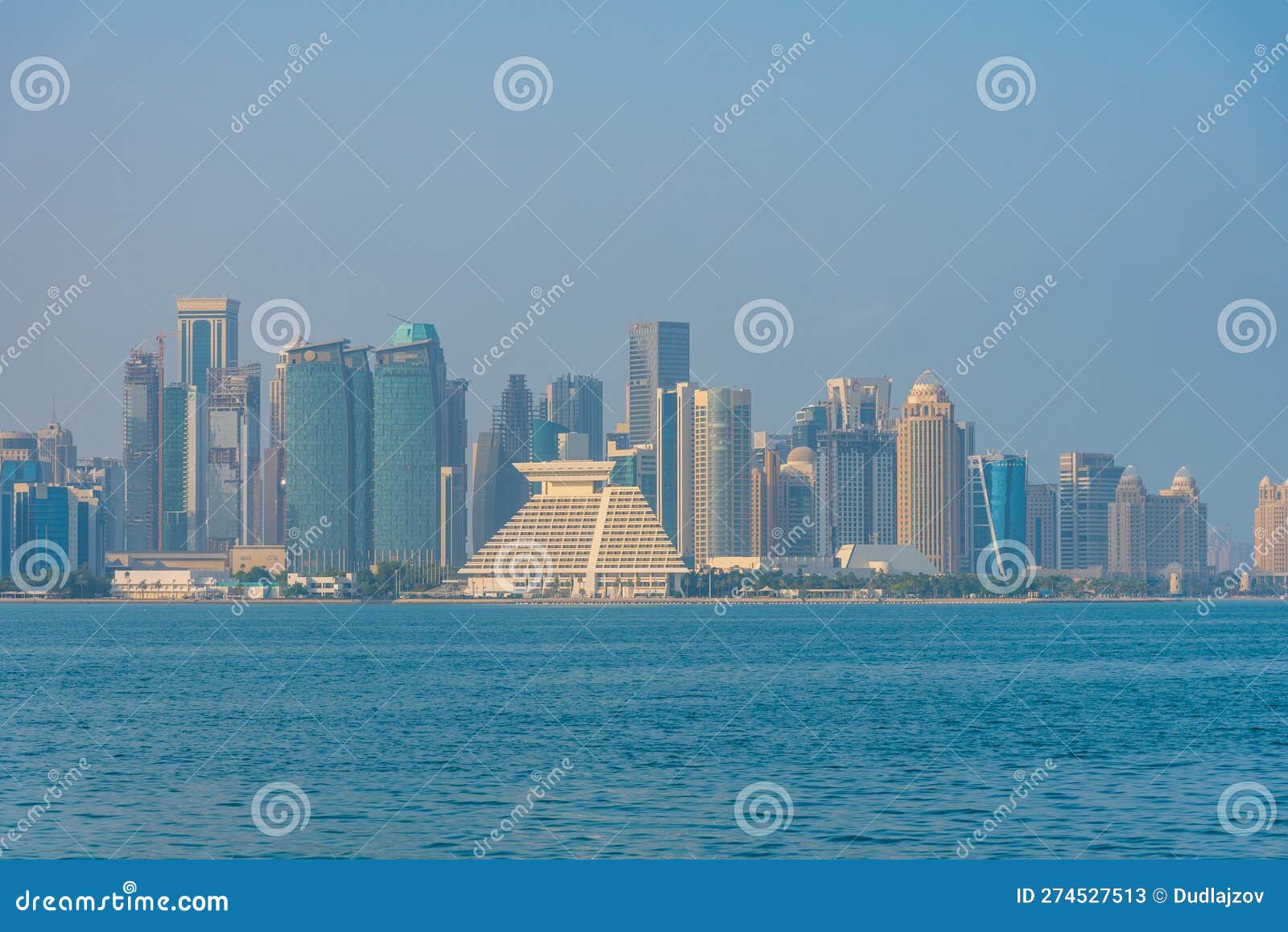 Skyline of Doha - the Capital of Qatar Stock Image - Image of cityline ...