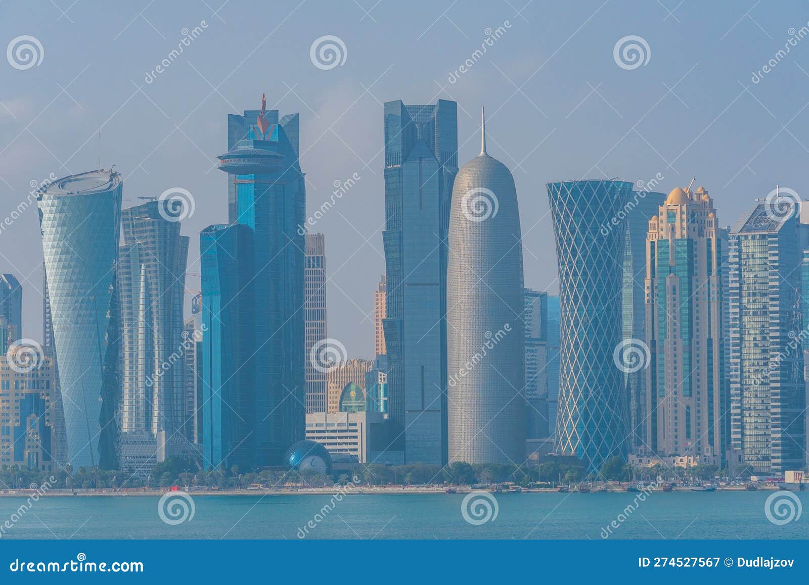 Skyline of Doha - the Capital of Qatar Stock Image - Image of city ...