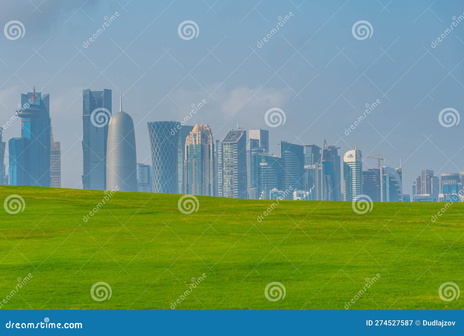 Skyline of Doha - the Capital of Qatar Stock Image - Image of qatari ...