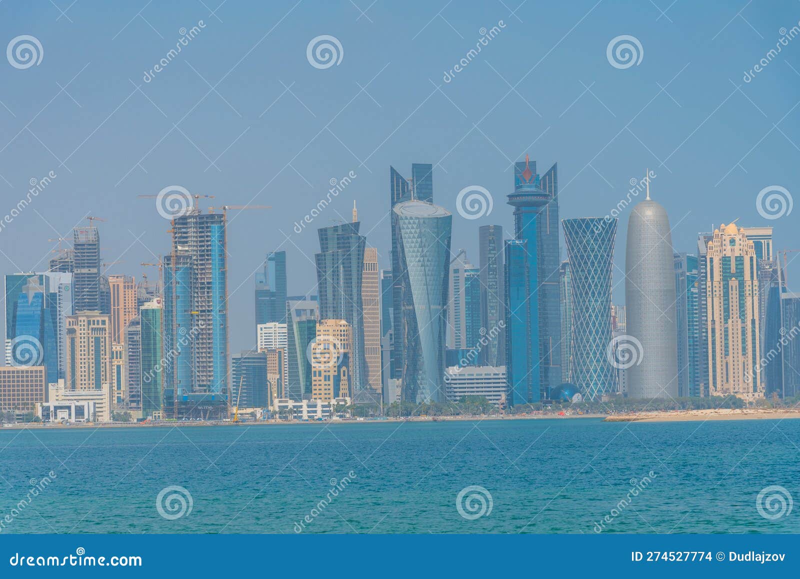 Skyline of Doha - the Capital of Qatar Stock Photo - Image of cityline ...