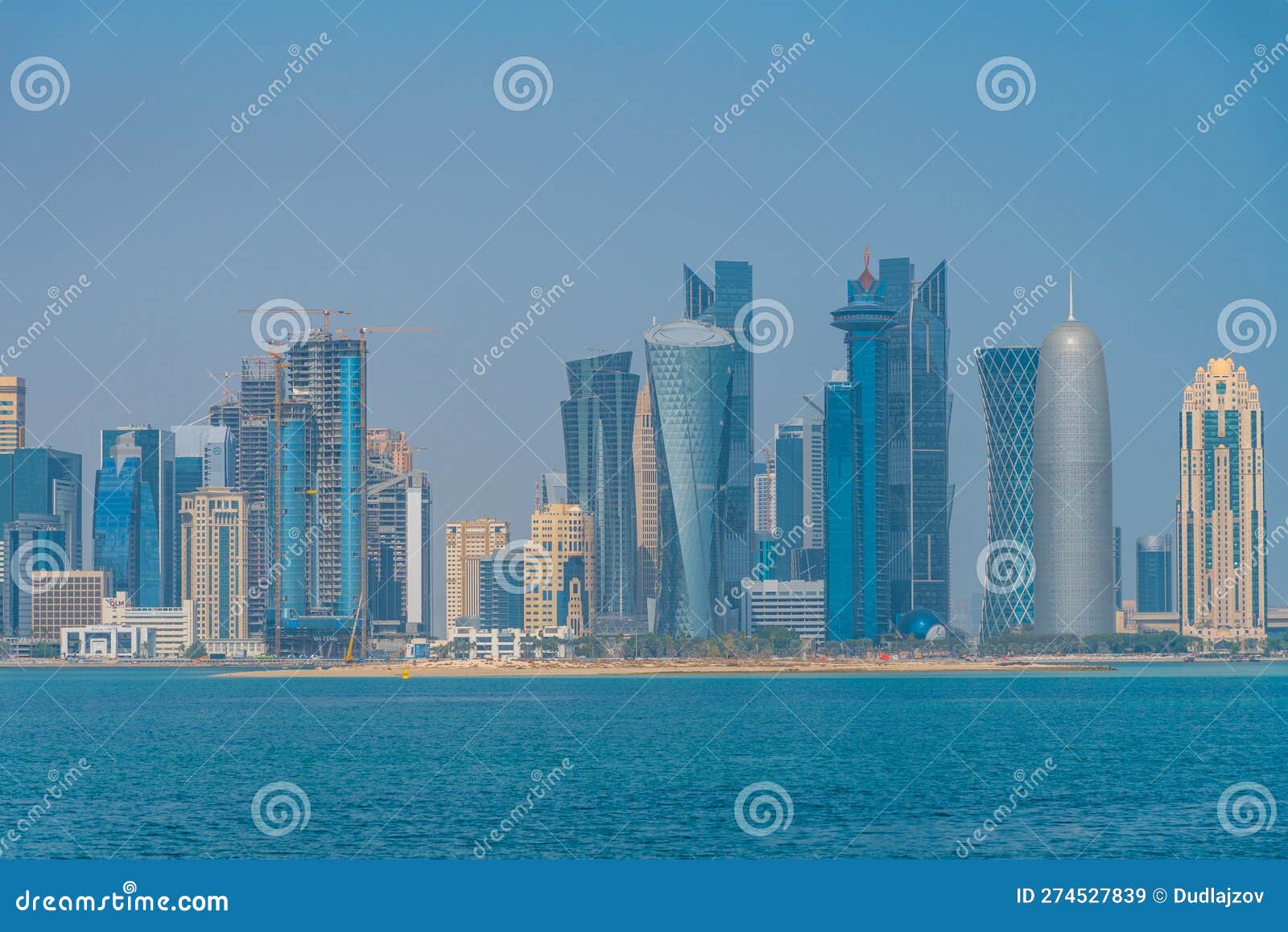 Skyline of Doha - the Capital of Qatar Stock Image - Image of landmark ...