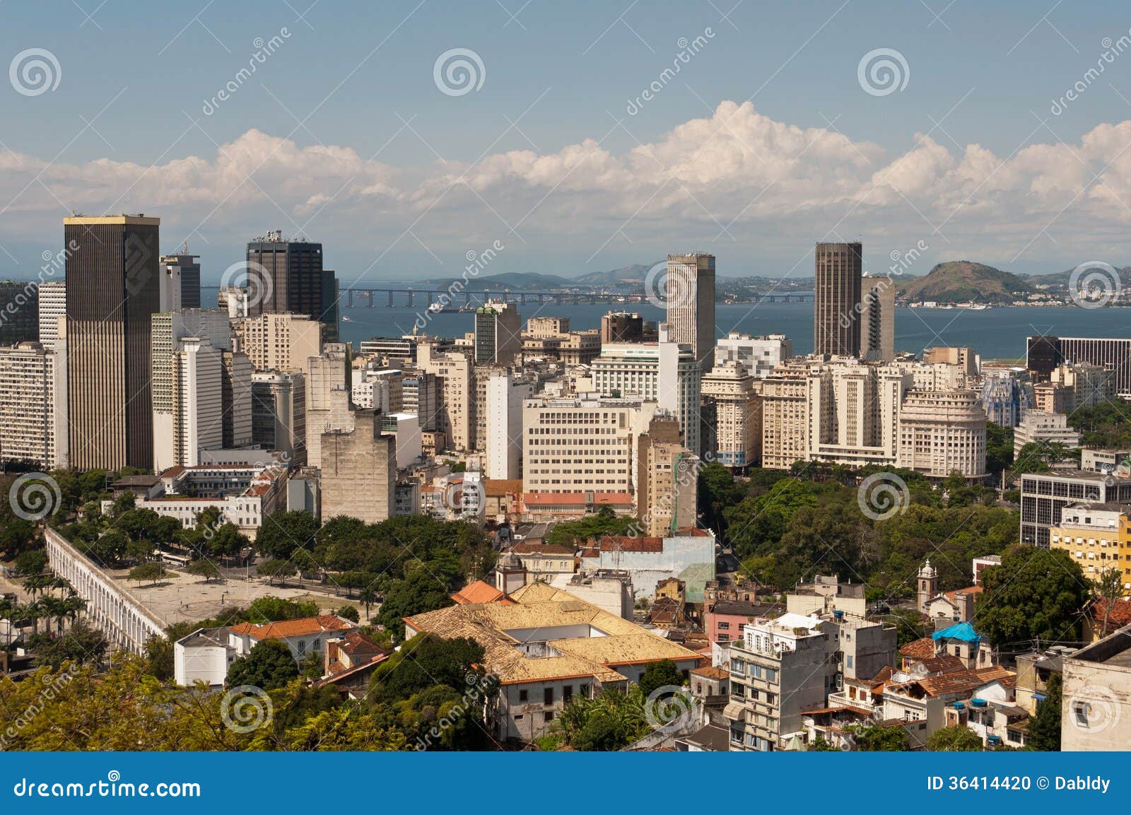 Skyline of Downtown Rio De Janeiro Editorial Image - Image of business ...