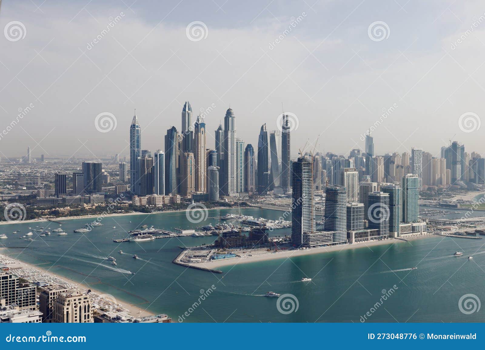 Skyline of dubai in uae stock photo. Image of skyline - 273048776