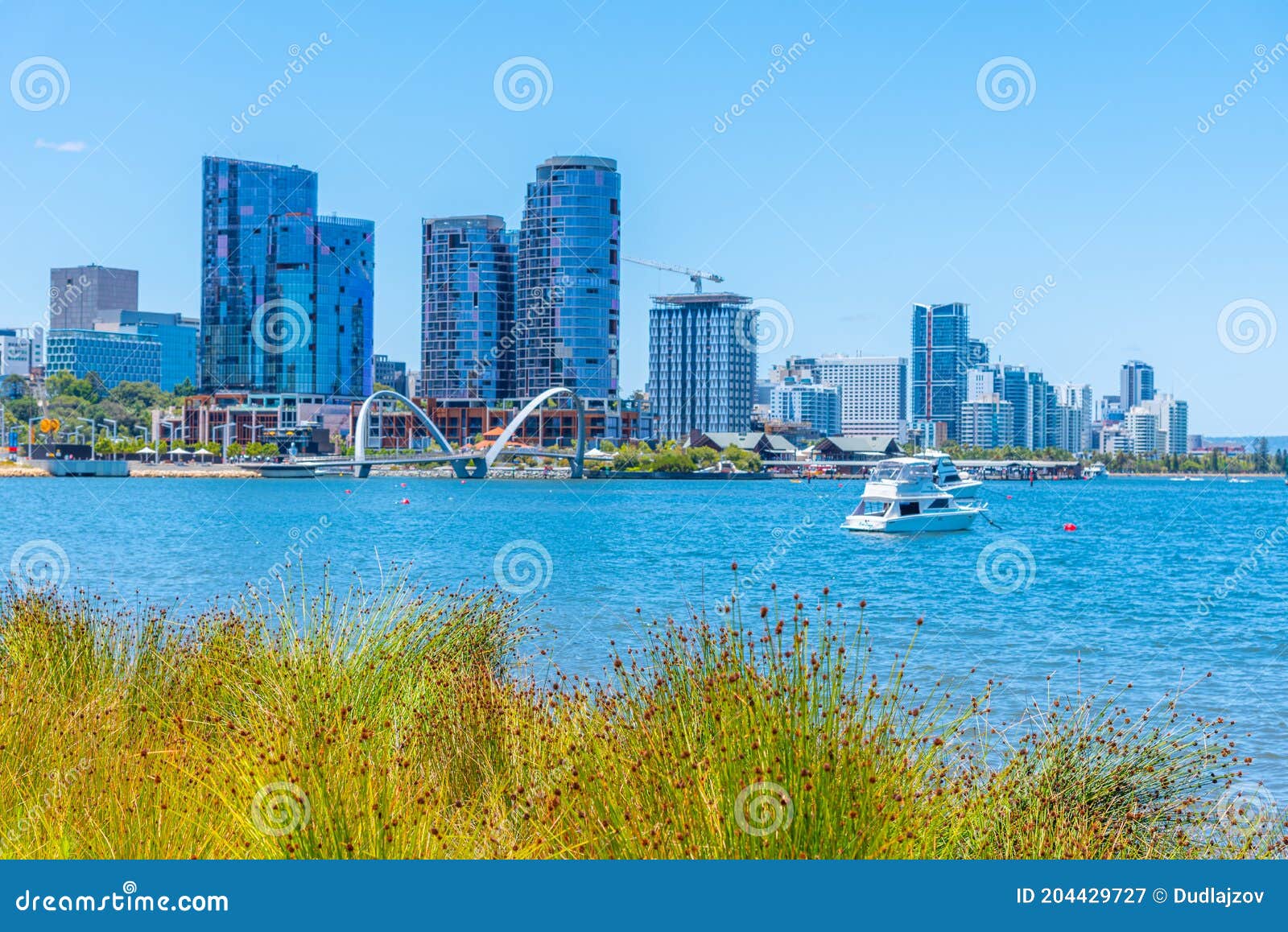 Skyline of Elizabeth Quay in Perth, Australia Editorial Photography ...