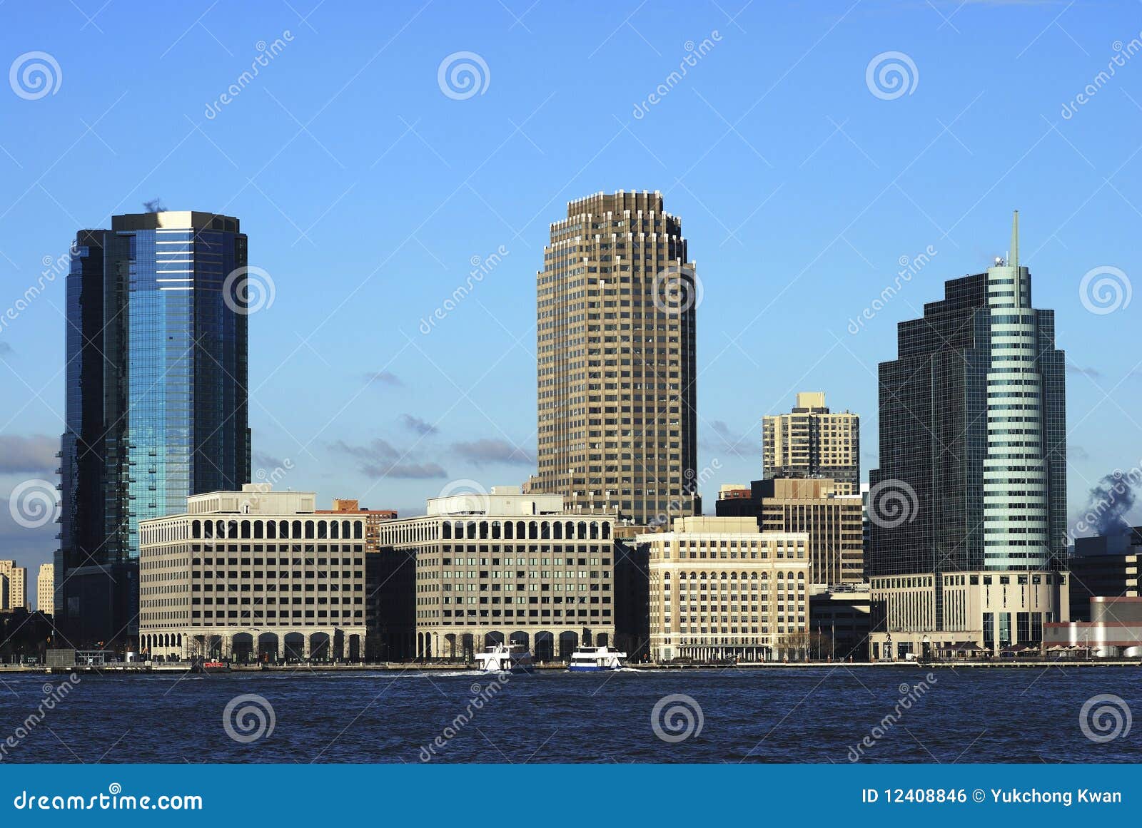 Skyline for Exchange Place stock photo. Image of building - 12408846