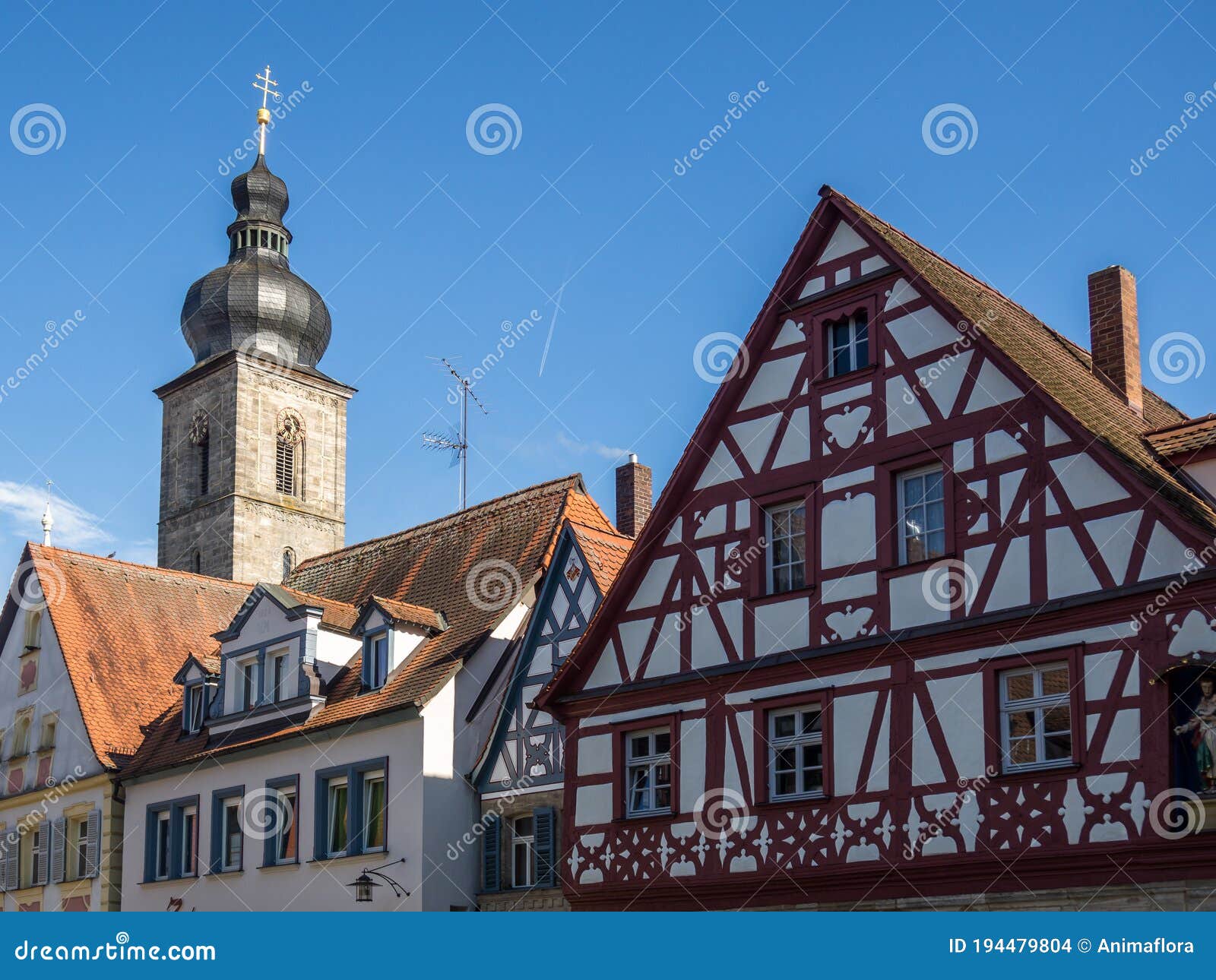 Skyline from Forchheim in Germany Stock Photo - Image of site, bronze ...