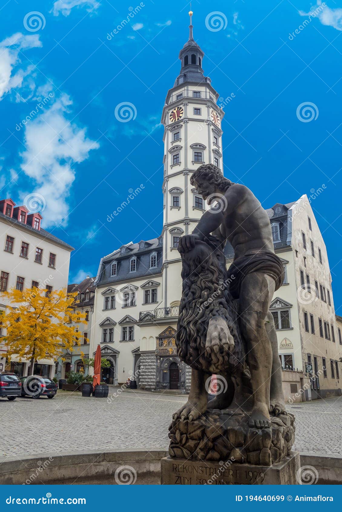 Skyline Form Gera East Germany Editorial Stock Image - Image of ...