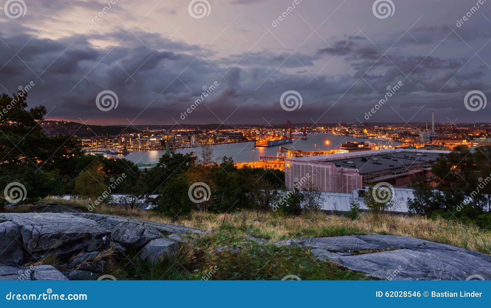 Skyline of Gothenburg during Sunset Stock Photo - Image of skyline ...