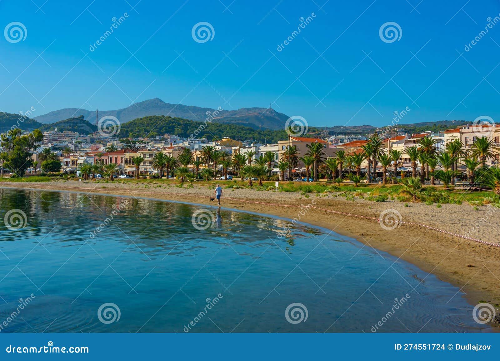 Skyline of Greek Town Rethimno, Greece Editorial Stock Image - Image of ...