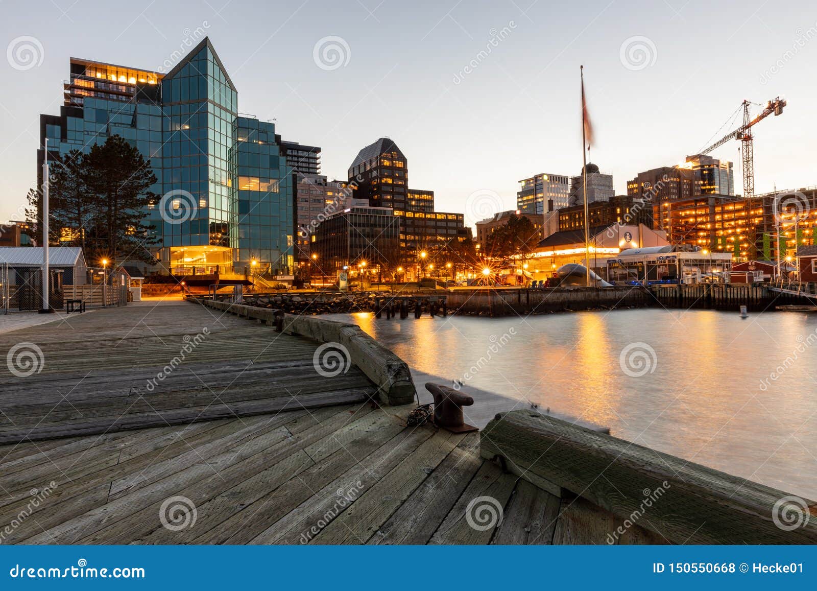 Skyline and Harbor of Halifax in Canada Editorial Stock Photo - Image ...