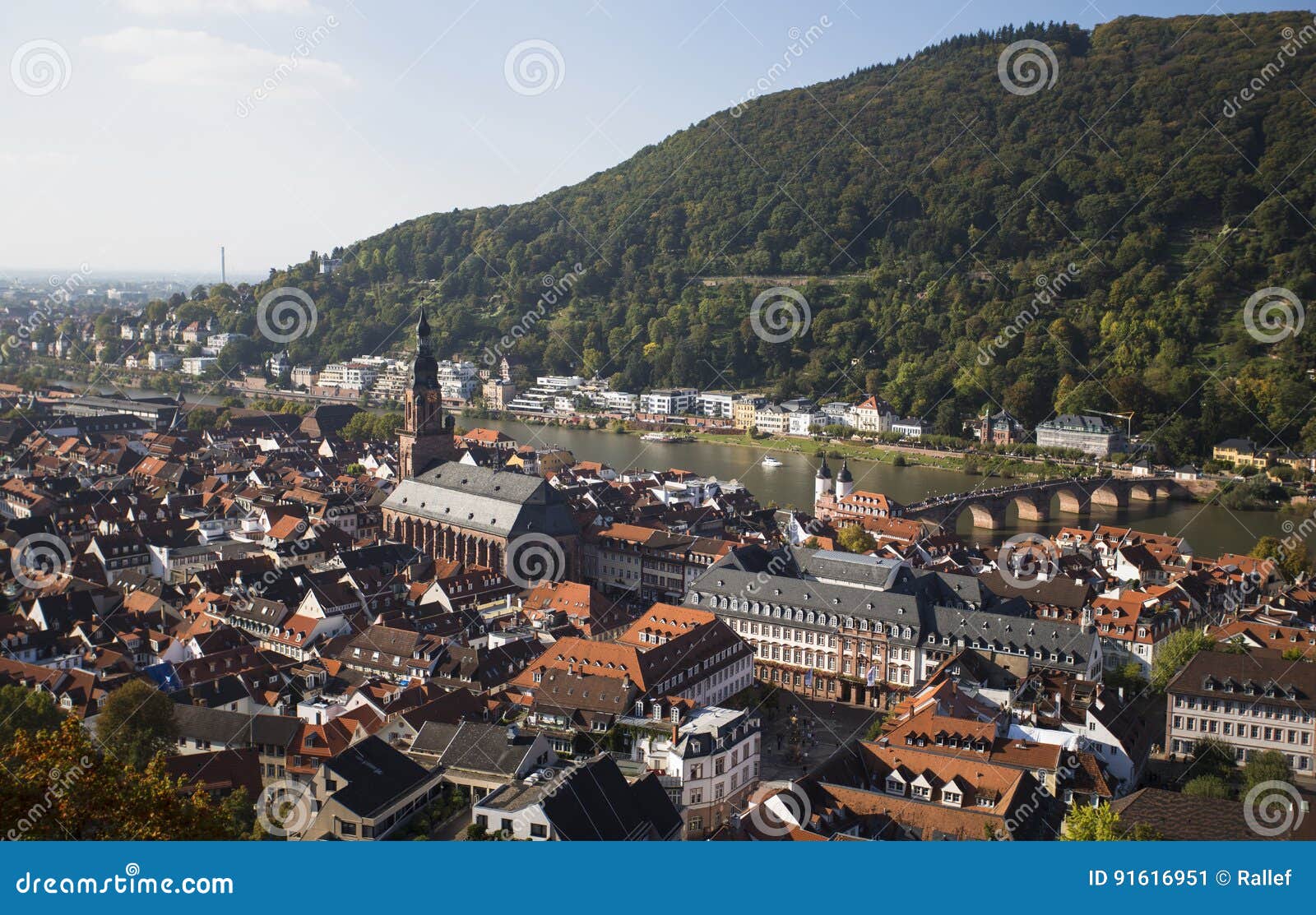 Skyline of Heidelberg stock image. Image of heidelberg - 91616951