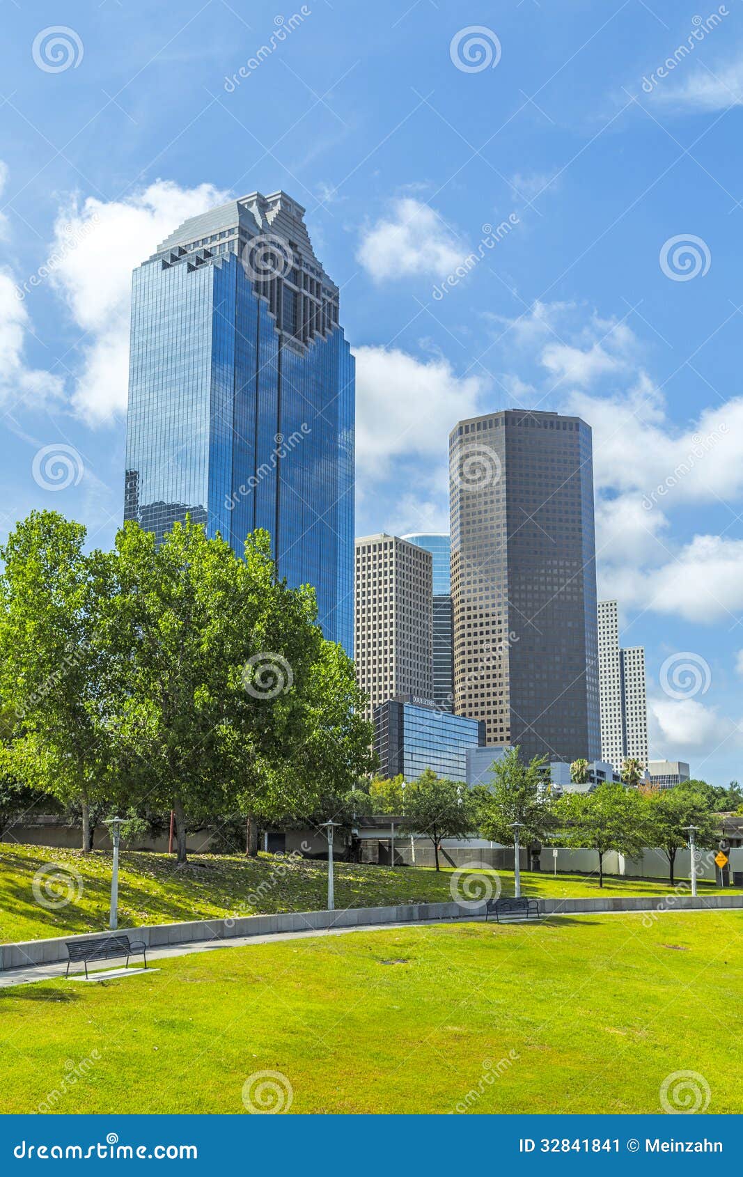 Skyline of Houston, Texas stock image. Image of america - 32841841