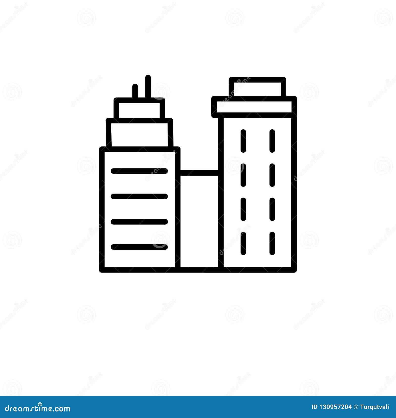 Skyline Icon from Collection. Stock Vector - Illustration of graphic ...