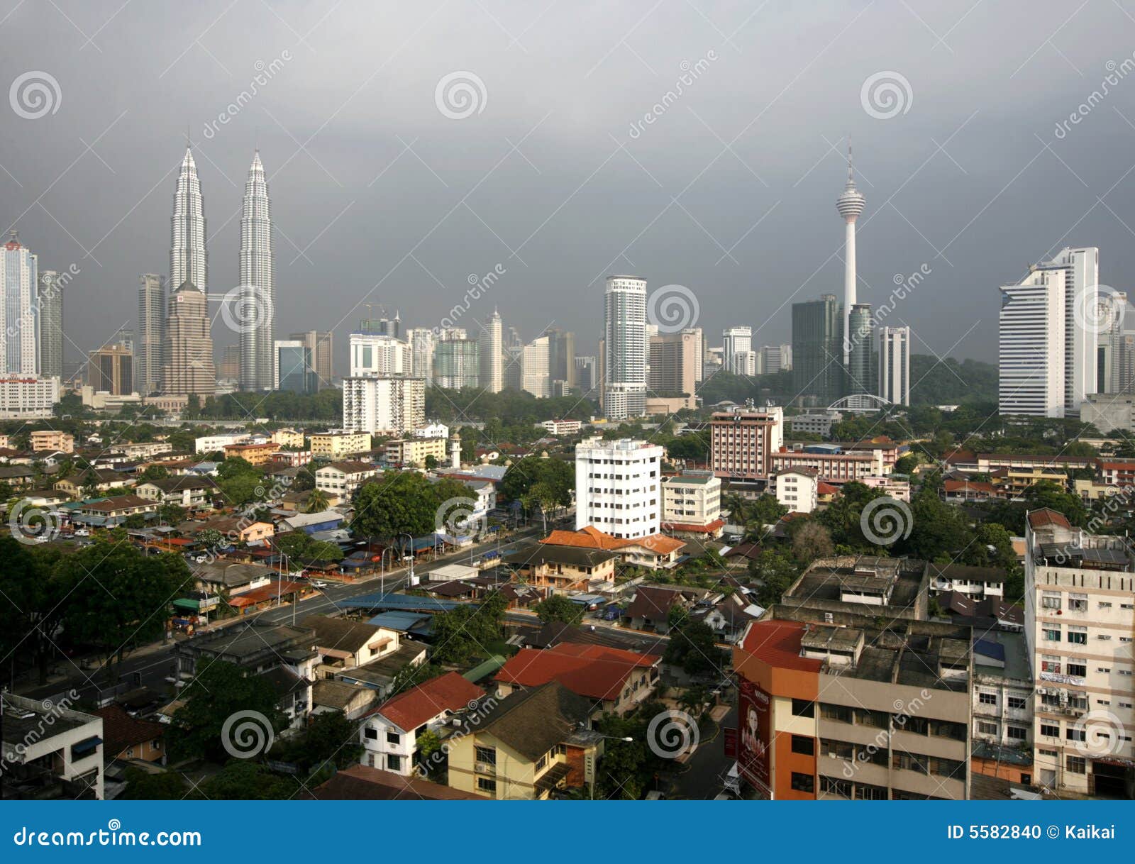 Skyline Kuala Lumpur stock photo. Image of petronas, cityscape - 5582840