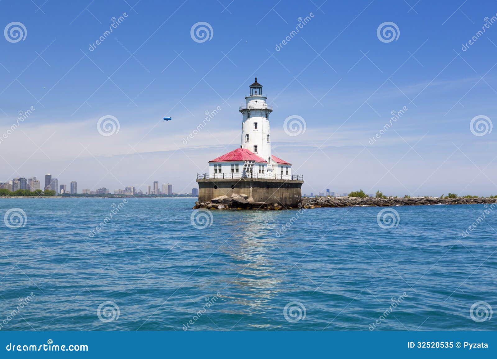 Skyline with lighthouse stock image. Image of navigation - 32520535