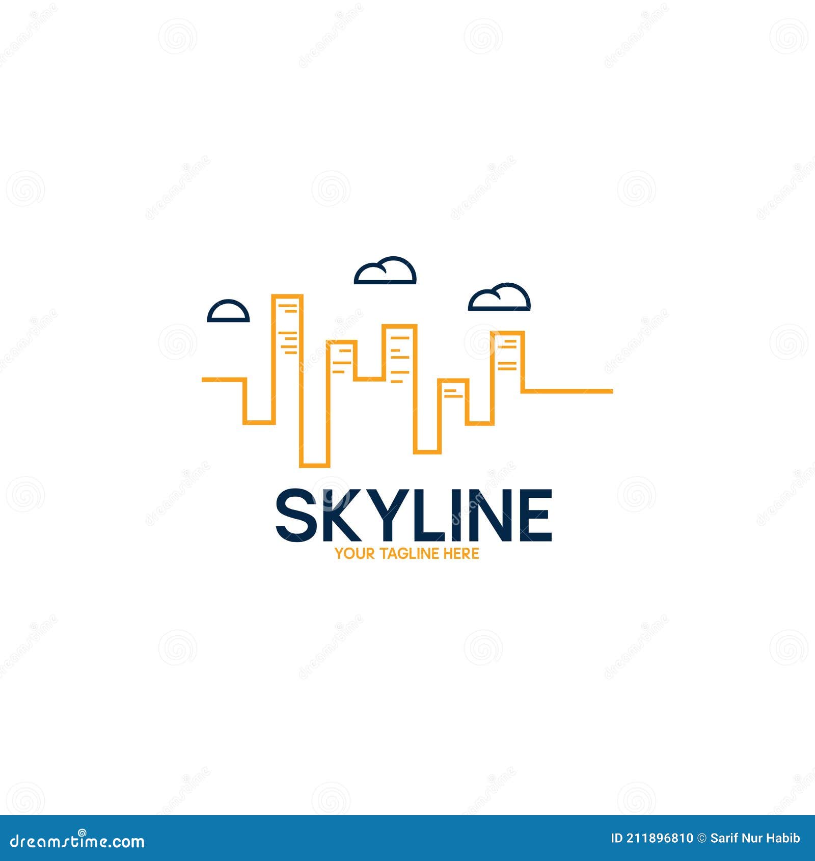 Skyline Logo Design Template Stock Vector - Illustration of business ...