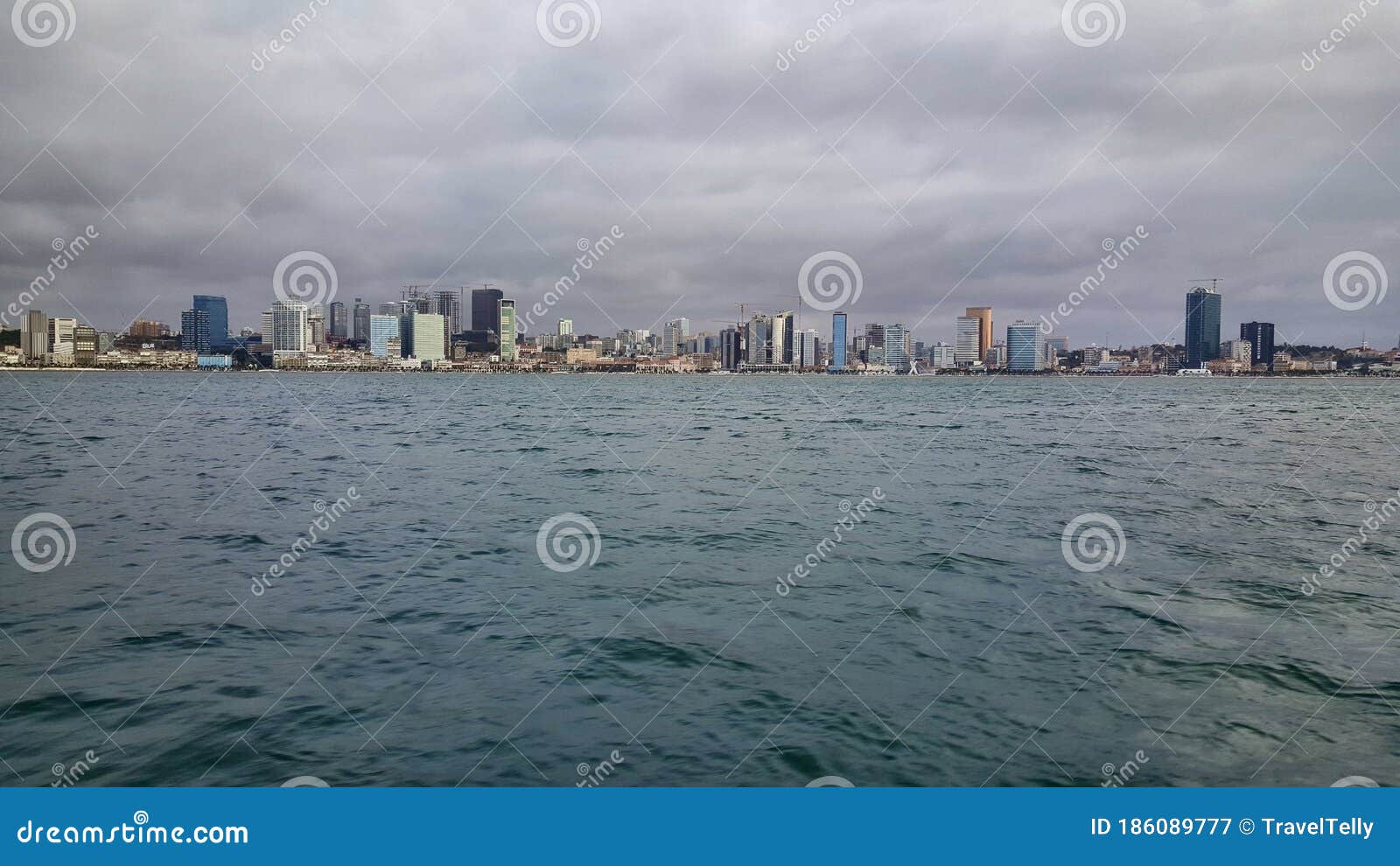 Skyline of Luanda stock image. Image of skyscraper, skyline - 186089777