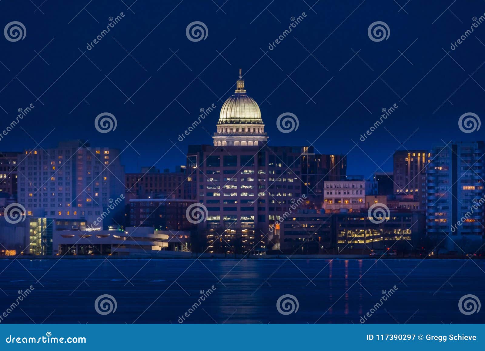 Skyline of Madison, Wisconsin Stock Image - Image of state, outdoor ...