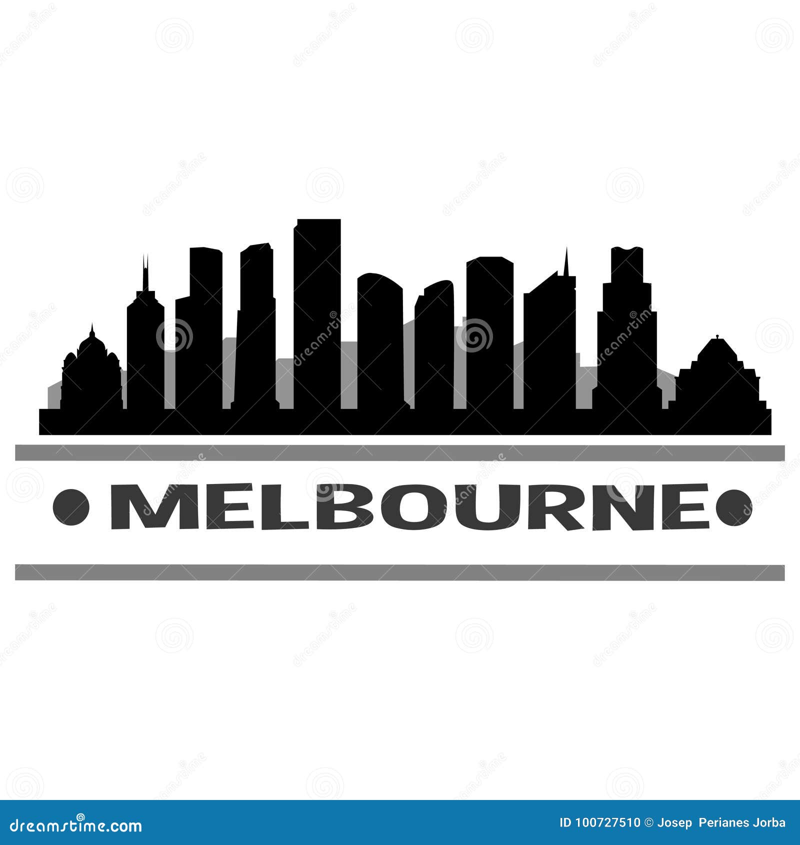 Melbourne Icon Vector Art Design Stock Vector - Illustration of decor ...