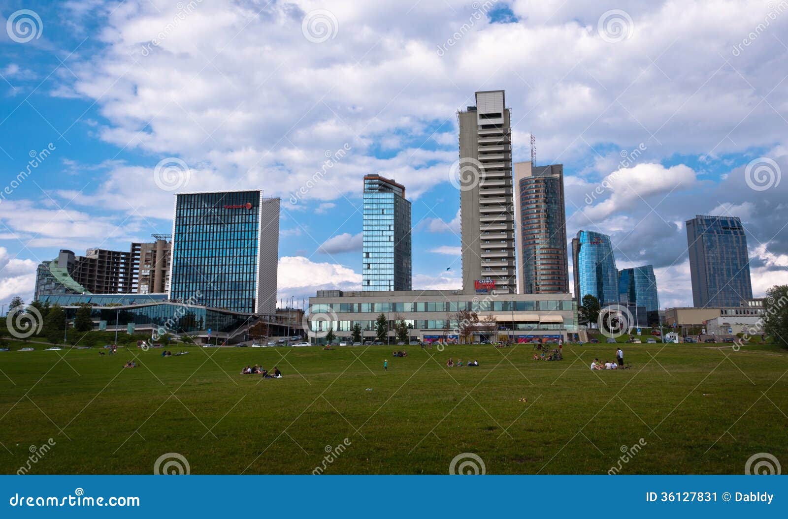 Skyline of Modern City Vilnius Editorial Photo - Image of city ...