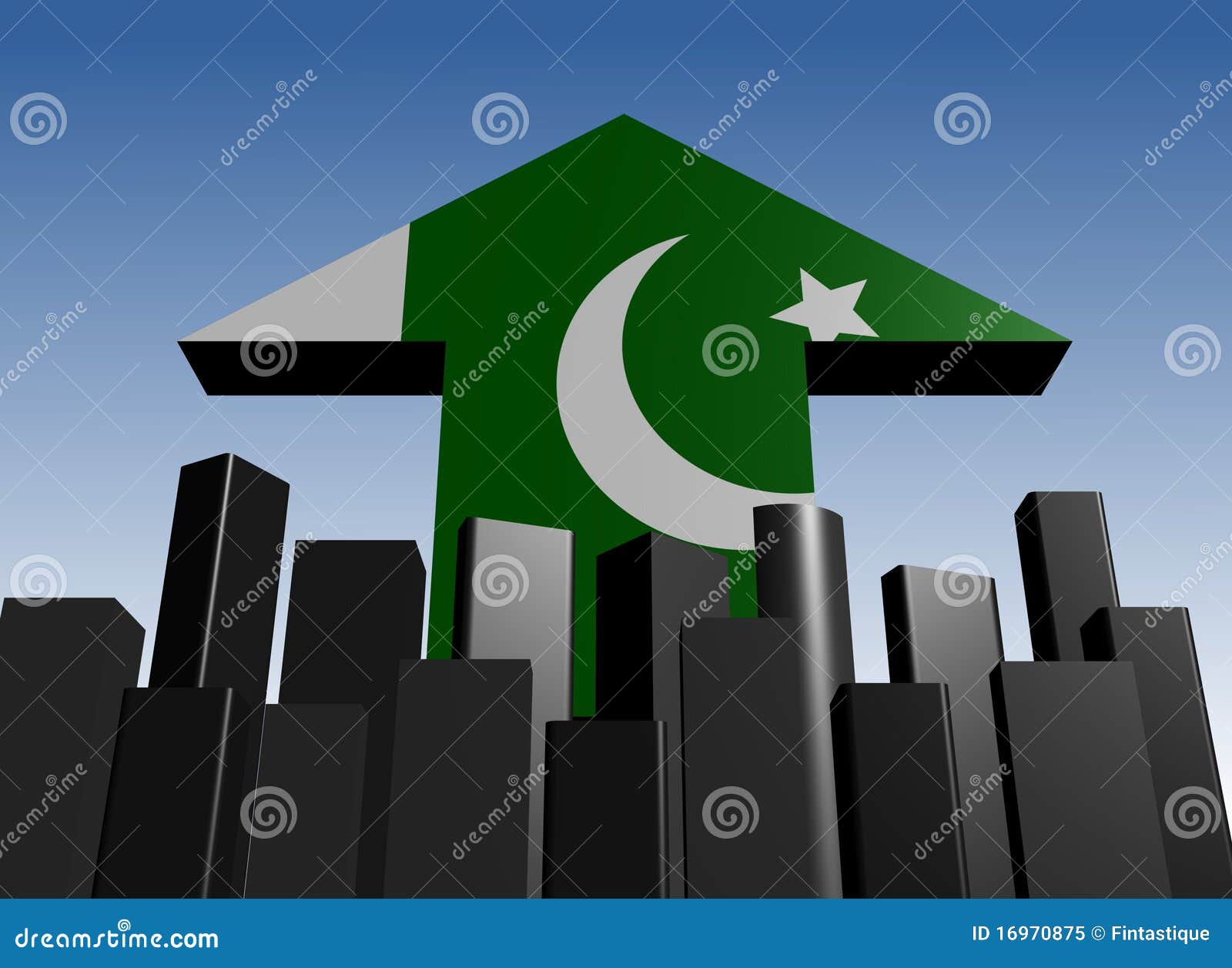 Pakistani Flag Green And White Colour Combination Star And Moon Logo ...
