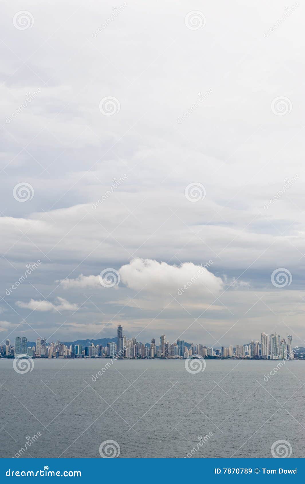 Skyline of Panama City stock image. Image of coastal, skyscraper - 7870789