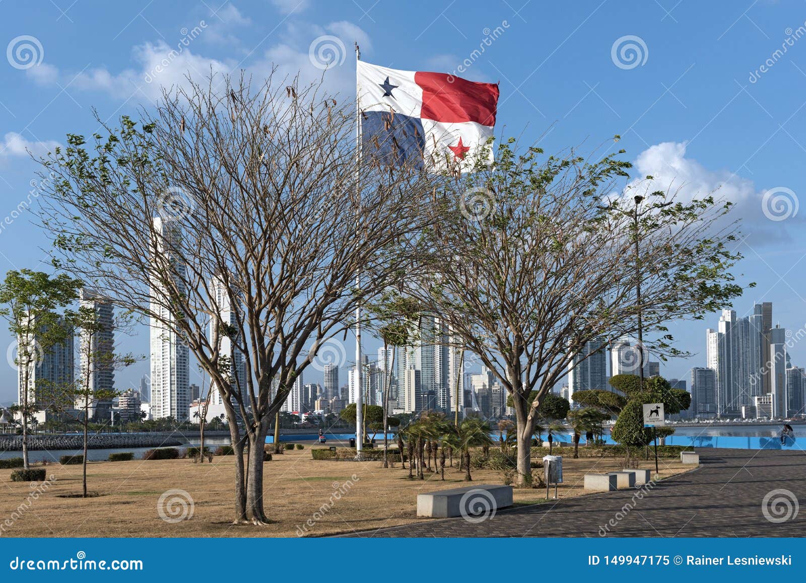 Skyline of Panama City, the Capital of the Republic of Panama Editorial ...