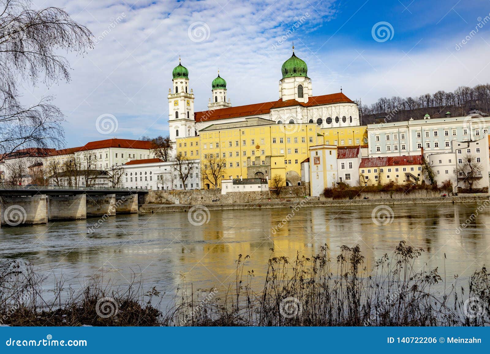 Skyline of Passau with Cathedral Stock Photo - Image of landmark ...