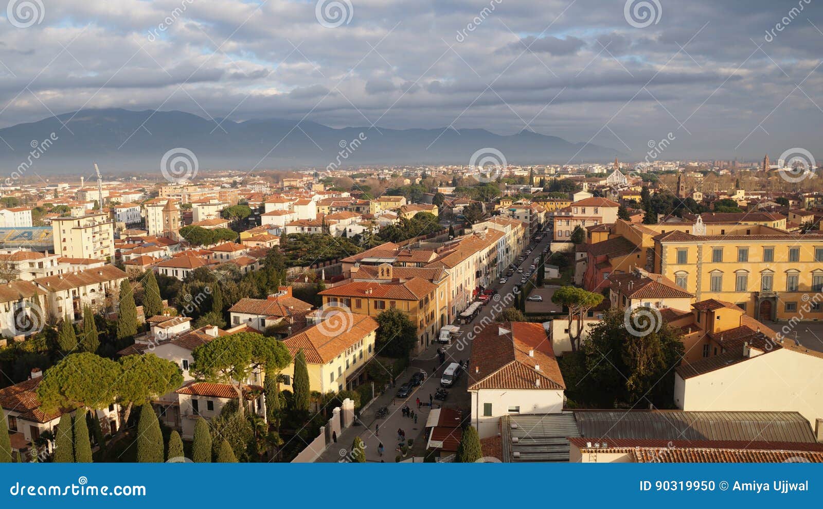 Skyline of Pisa, Italy stock photo. Image of pisa, hills - 90319950