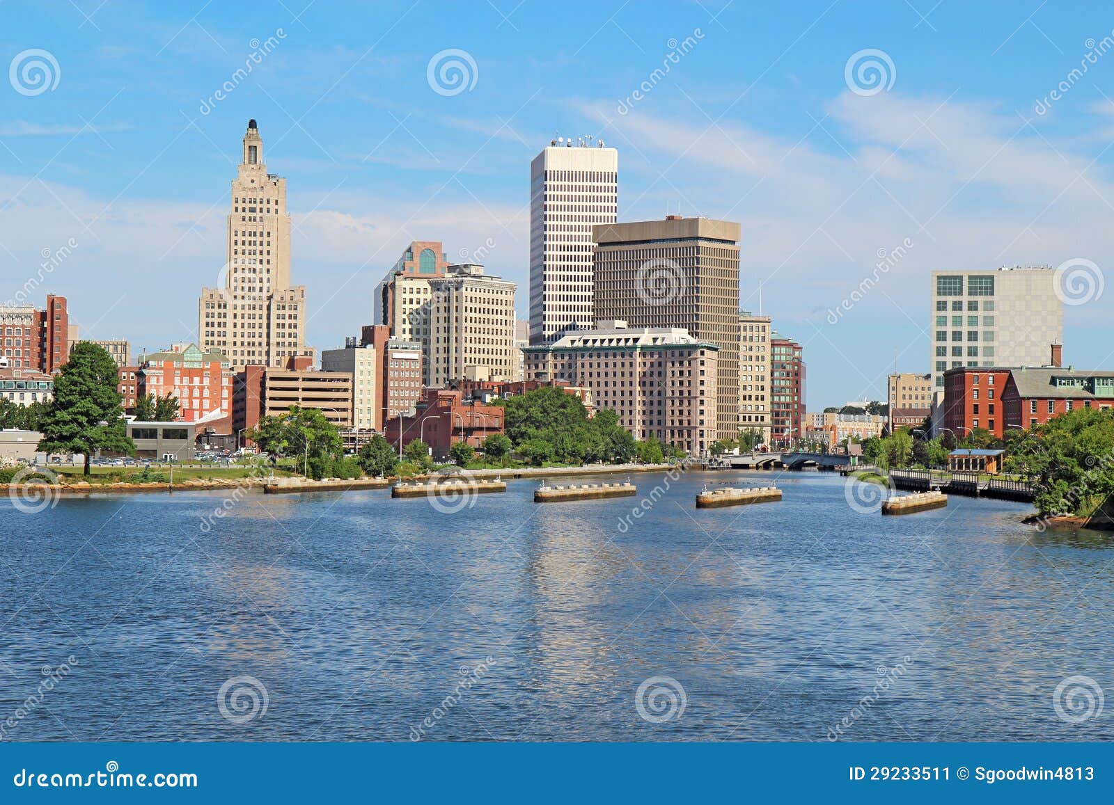 Skyline of Providence, Rhode Island Stock Image - Image of providence ...