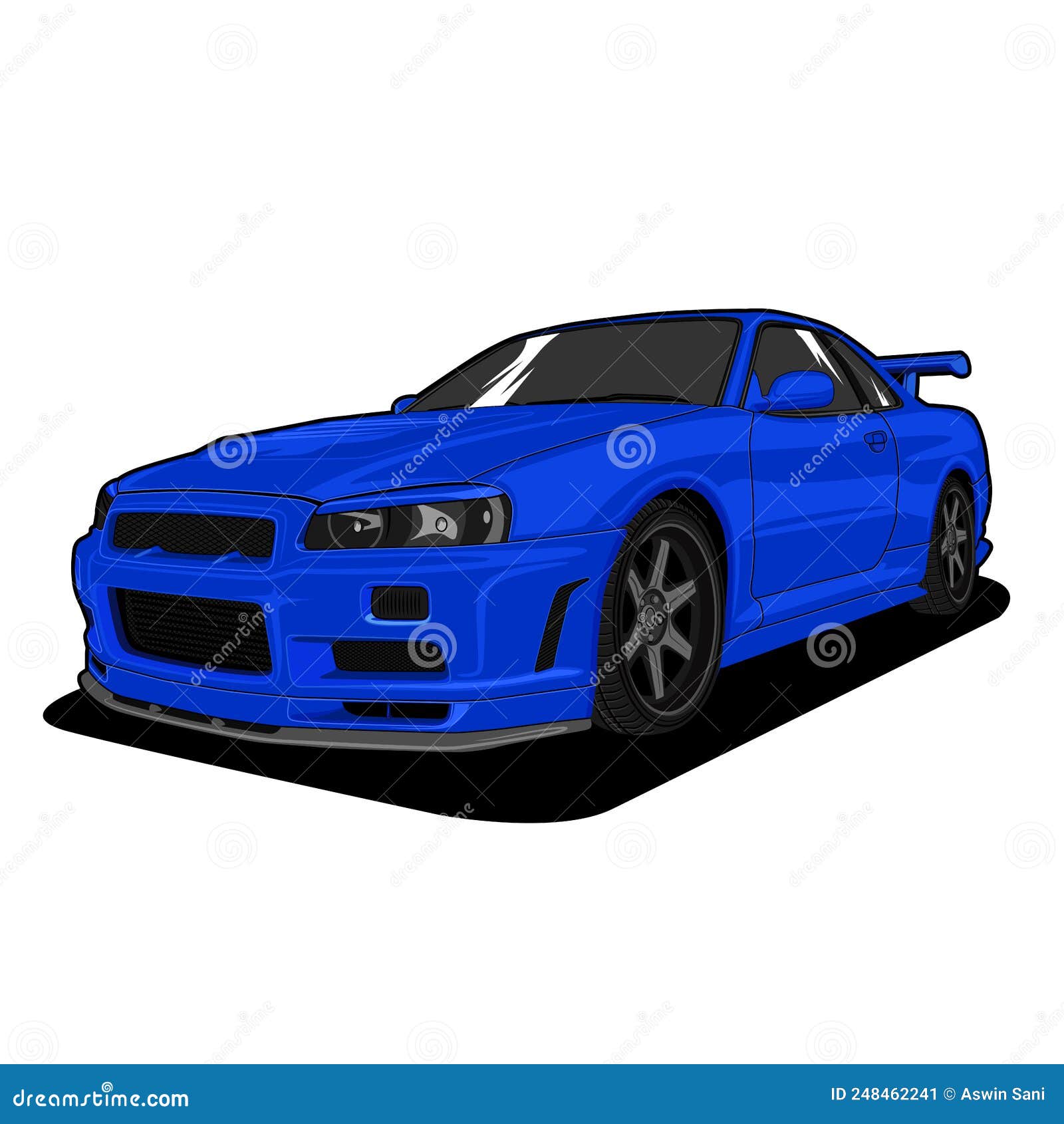 Skyline R34 Gtr Stock Illustrations – 4 Skyline R34 Gtr Stock ...