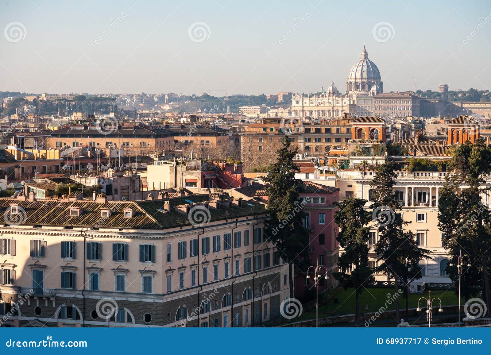 Skyline of Rome, Italy stock image. Image of europe, capital - 68937717