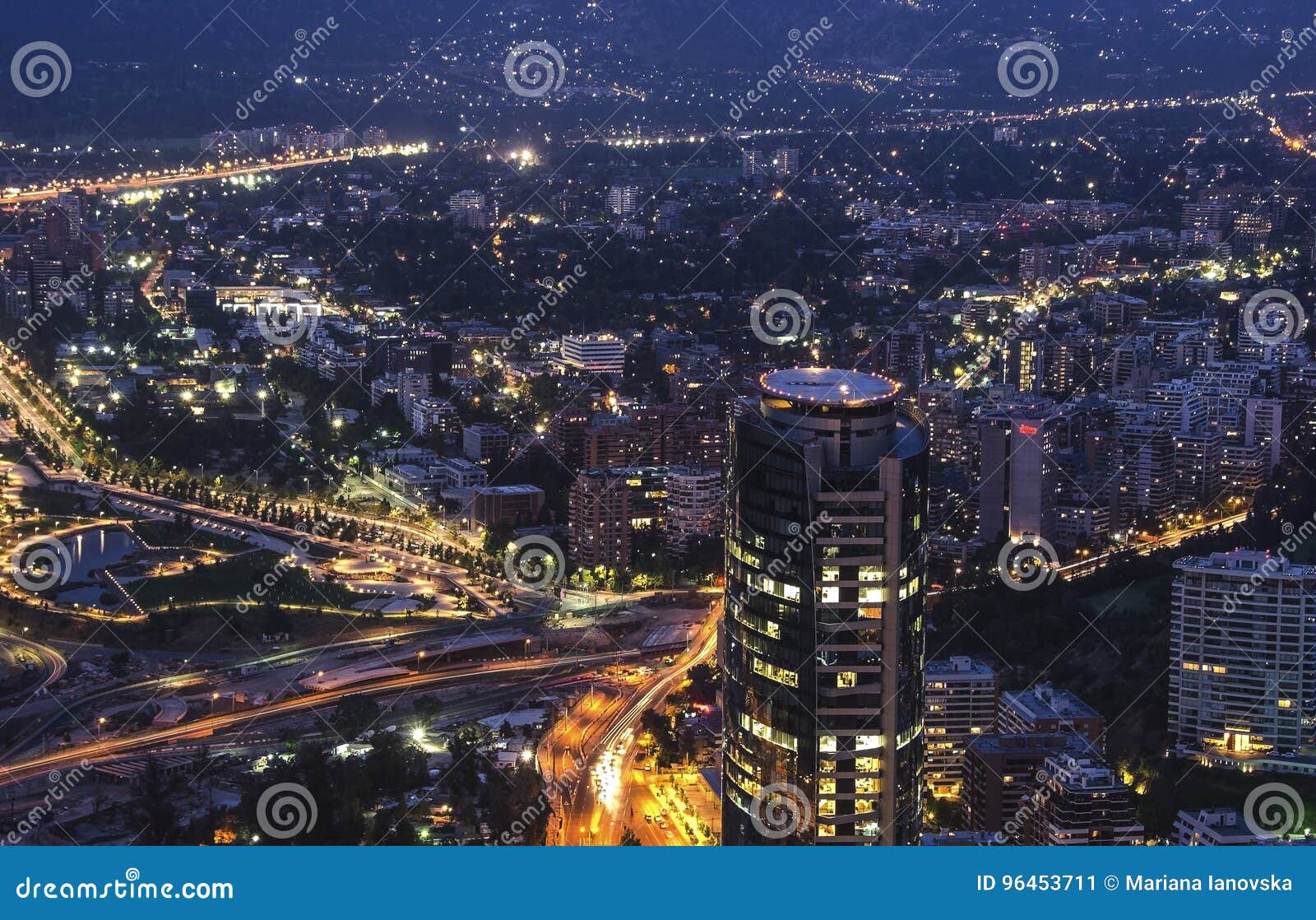 The Skyline Of Santiago In Chile Editorial Photo | CartoonDealer.com ...