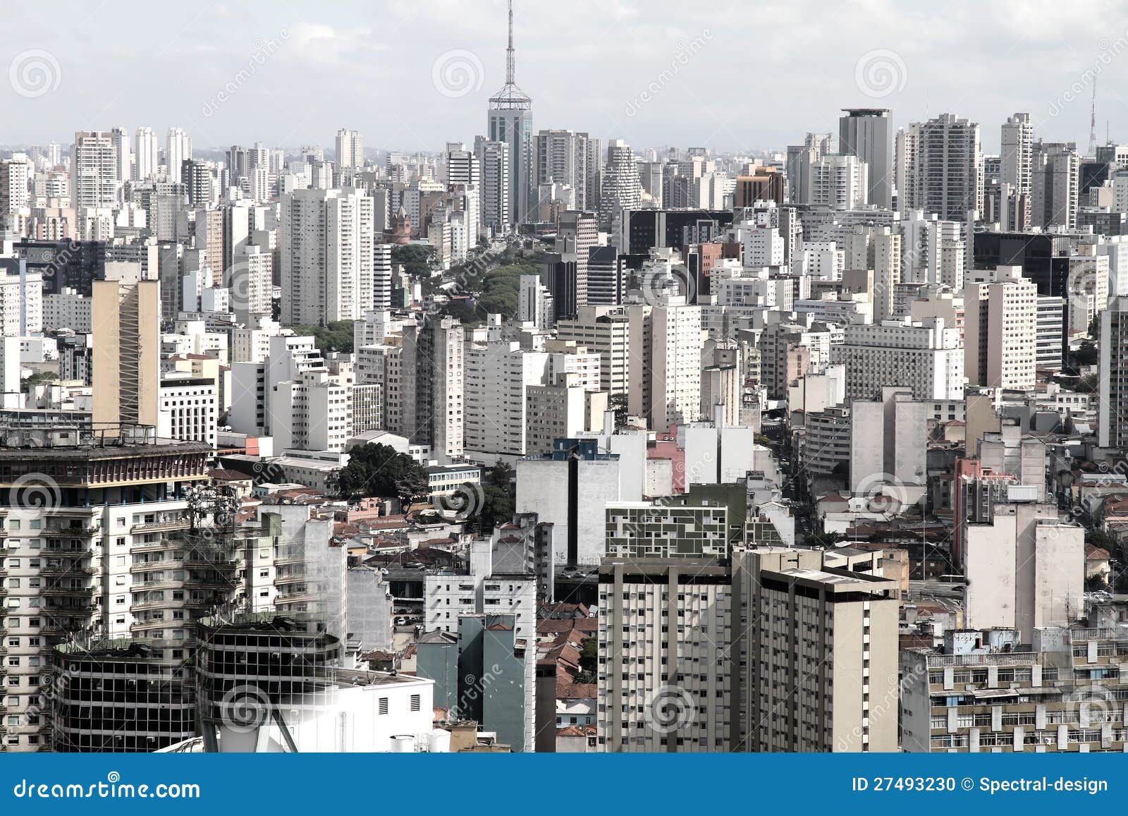 Skyline of Sao Paulo stock photo. Image of brazil, america - 27493230