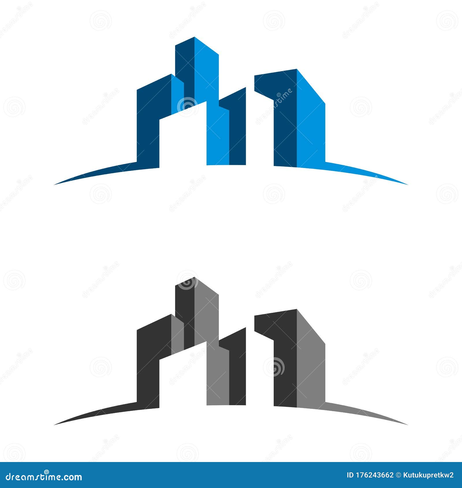 Skyline, Skyscraper Vector Logo Template Illustration Design. Vector ...