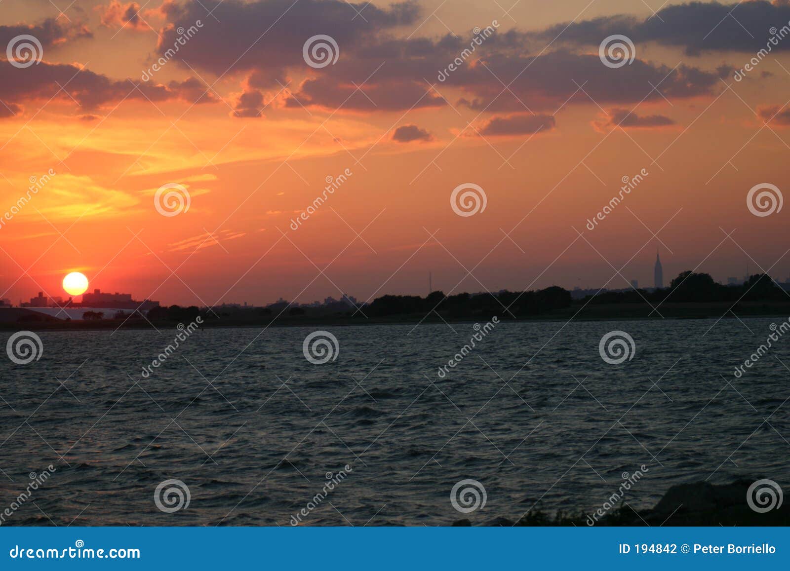 Skyline Sunset stock photo. Image of sunset, tranquility - 194842