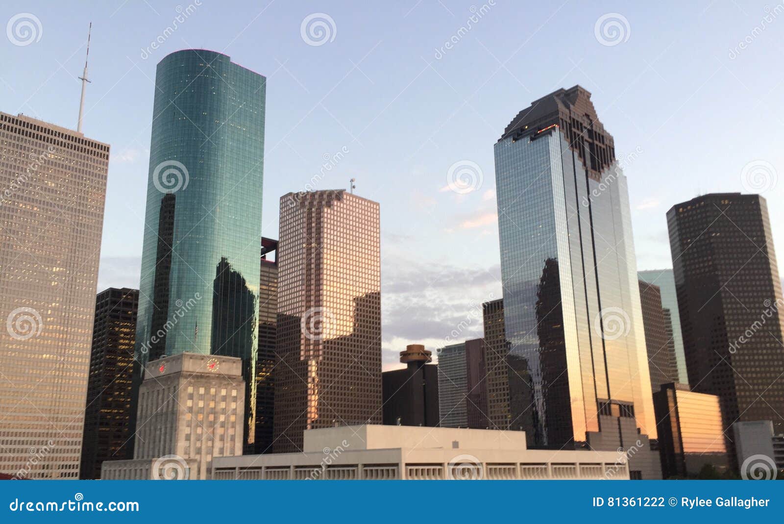 Skyline at Sunset stock photo. Image of sunrise, dawn - 81361222