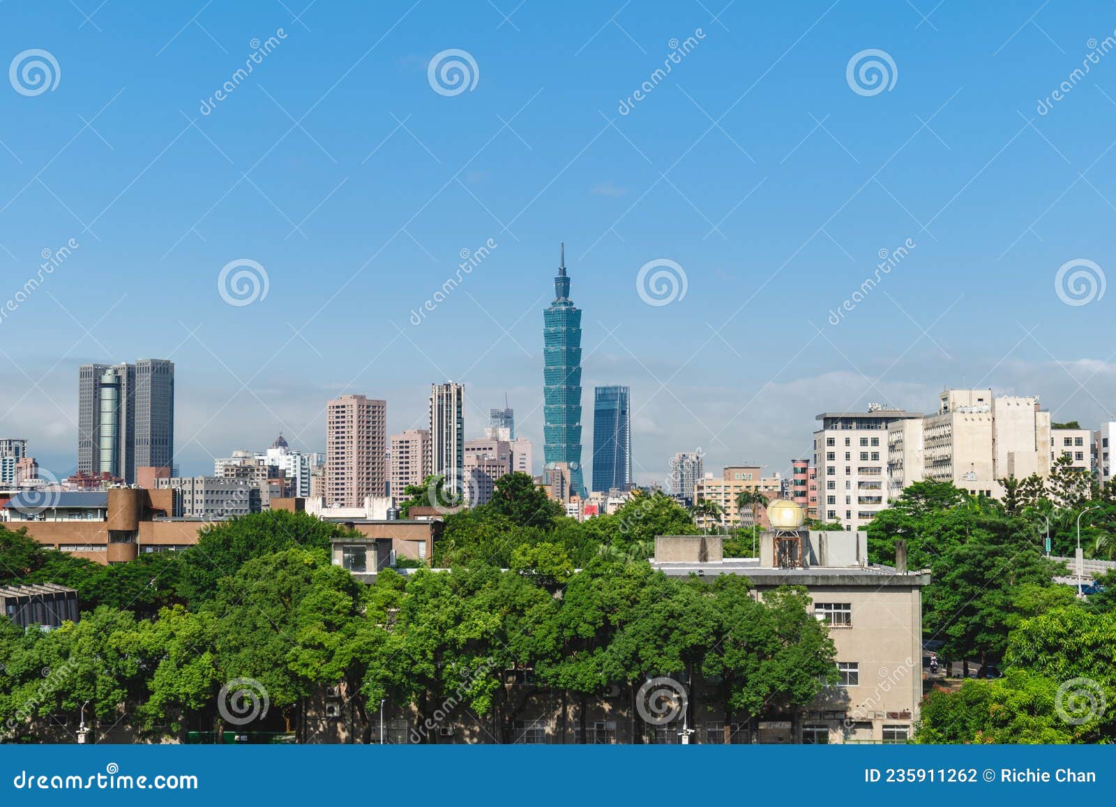 Skyline of Taipei City with 101 Tower in Taiwan Editorial Photography ...