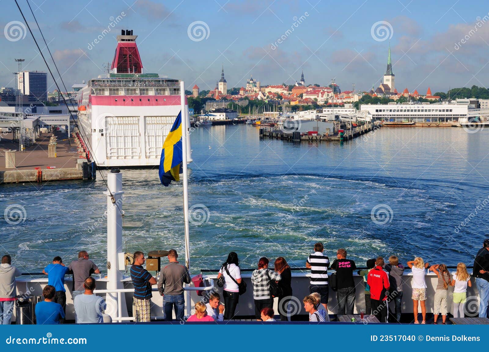 Skyline of Tallinn from the Sea Editorial Image - Image of tourists ...