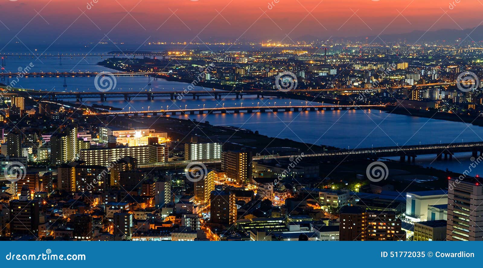 Skyline of Umeda District in Osaka Stock Image - Image of destination ...