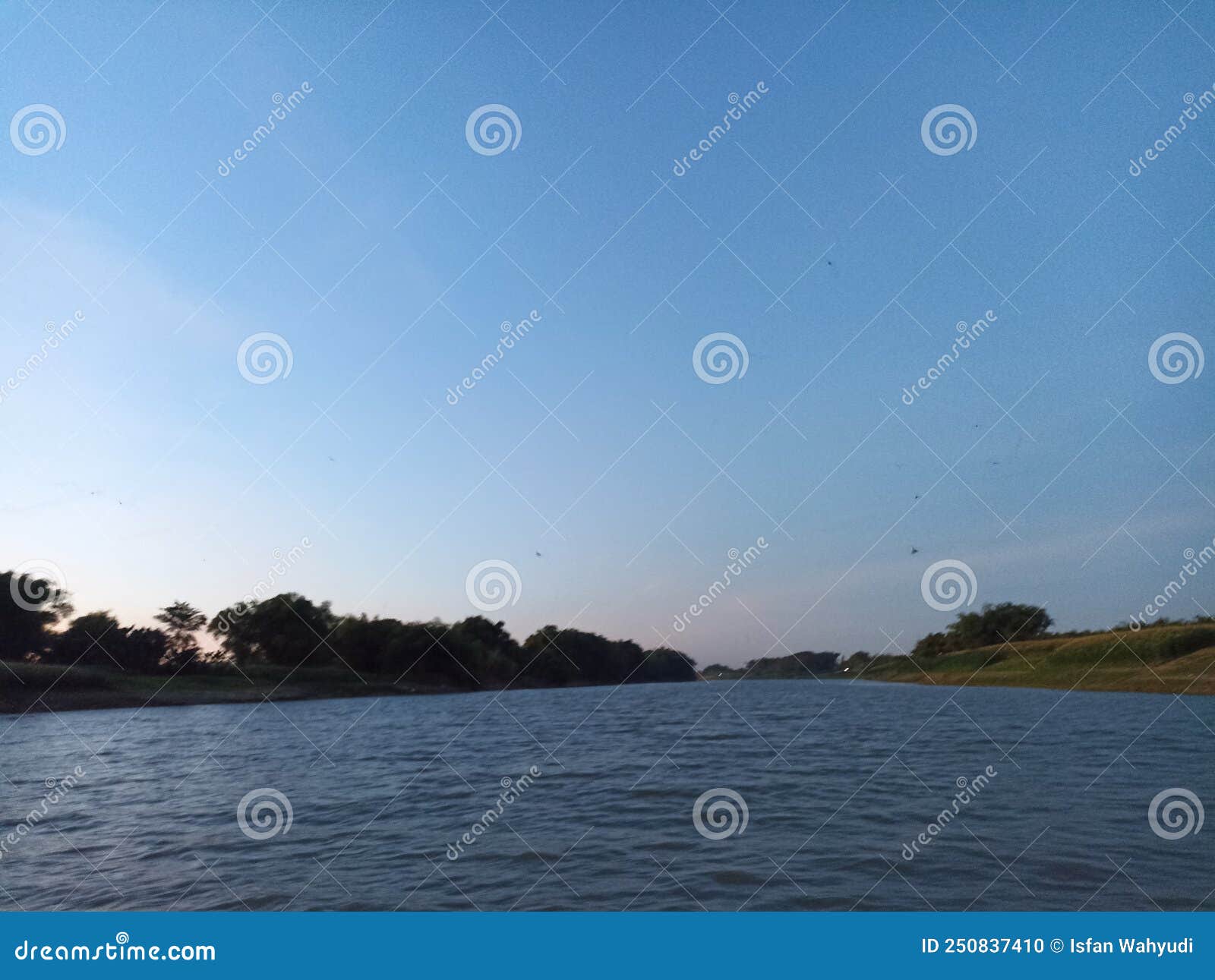 Skyline View from Bengawan Solo River Stock Photo - Image of vehicle ...