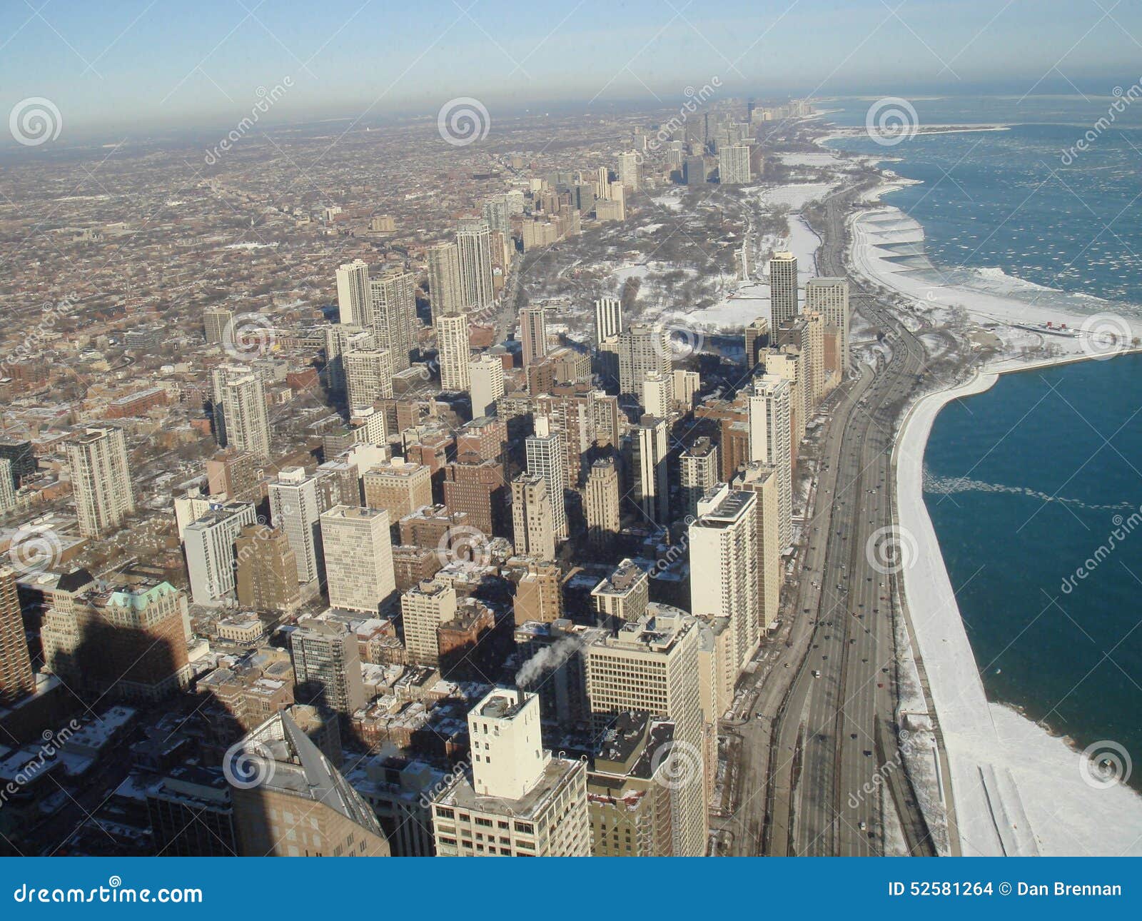 Skyline view over Chicago stock photo. Image of chicago - 52581264